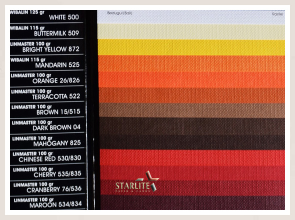Specialty Paper : COVERING PAPER (Paper Material) - Starlite Harmoni